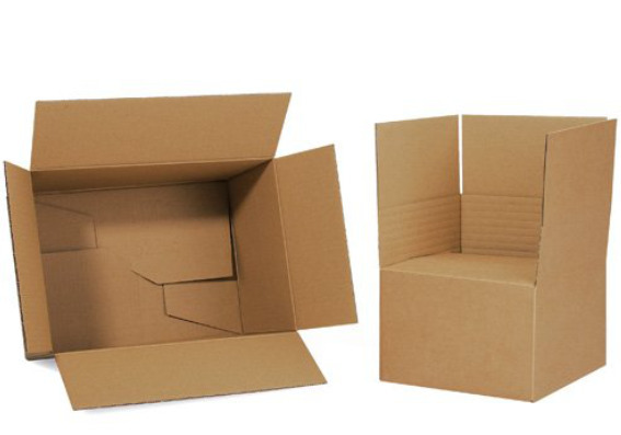 Automatic cardboard box, single wall, with pre-scored grooves, 350 x ...