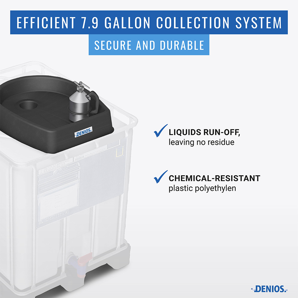 IBC Funnel - Chemical Resistant Poly Construction - Small Drain Opening
