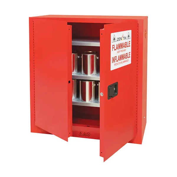 Flammable Cabinet, 45 gallon, FM Approved, paint and ink storage, self ...